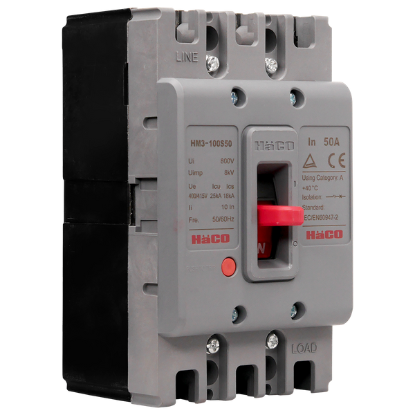 GODUNGFAIFAA | MCCB 3P 50A/100AF 25 kA at 415V