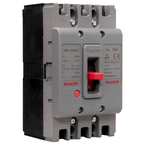 GODUNGFAIFAA | MCCB 3P 16A/100AF 25 kA at 415V