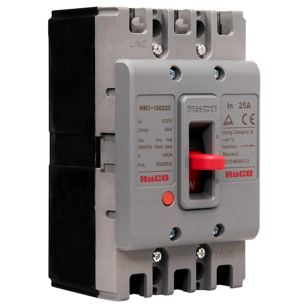 GODUNGFAIFAA | MCCB 3P 25A/100AF 25 kA at 415V