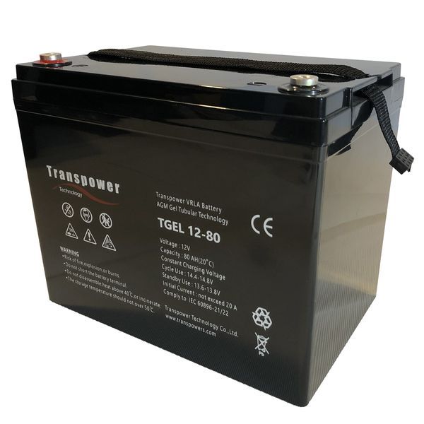 GODUNGFAIFAA | แบตเตอรี่เจล 12V 80Ah Transpower AGM Battery