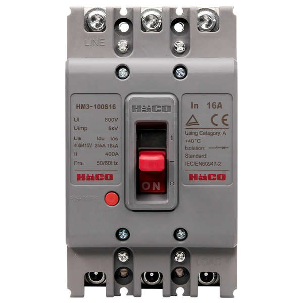 GODUNGFAIFAA | MCCB 3P 16A/100AF 25 kA at 415V