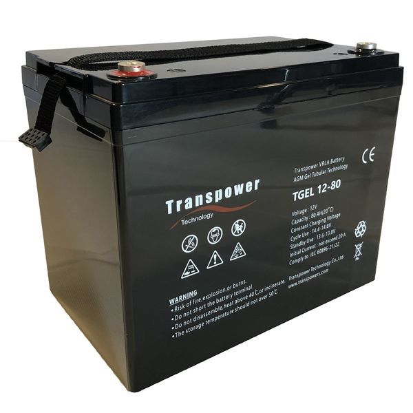 GODUNGFAIFAA | แบตเตอรี่เจล 12V 80Ah Transpower AGM Battery