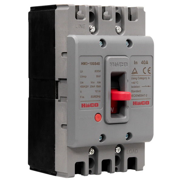 GODUNGFAIFAA | MCCB 3P 40A/100AF 25 kA at 415V