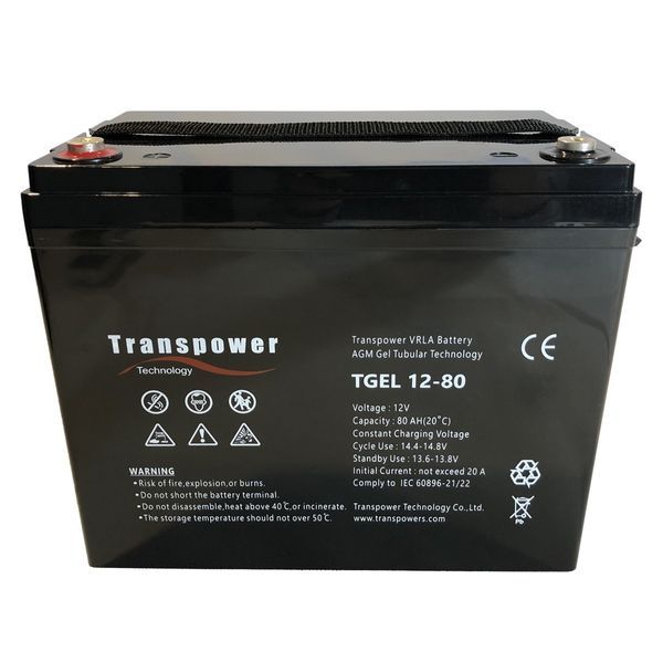 GODUNGFAIFAA | แบตเตอรี่เจล 12V 80Ah Transpower AGM Battery